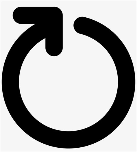Circular Clockwise Rotating Arrow Thin To Thick Circle Transparent