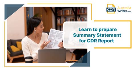 Professional Summary Statement For Cdr Report