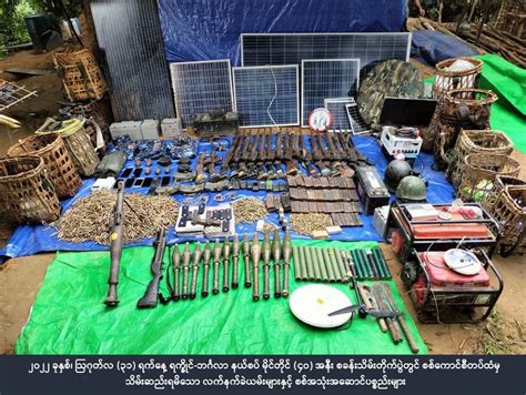 မိုင်တိုင်အမှတ် ၄၀ အနီးရှိ စစ်ကောင်စီ၏ တပ်စခန်းတစ်ခုအား ရက္ခိုင့်တပ