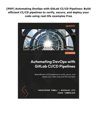 Pdf Automating Devops With Gitlab Cicd Pipelines Build Efficient Ci