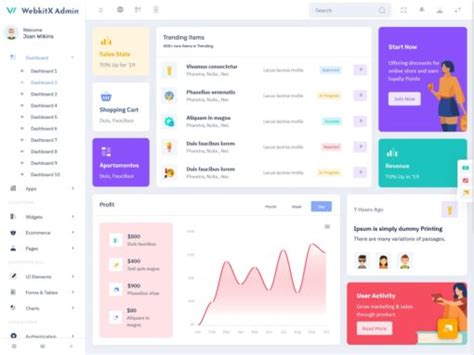 Powerful WebKitX Bootstrap Admin Dashboard Template For Webapps