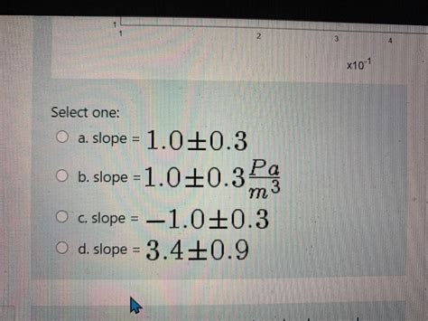 solved given the following graph calculate the slope and