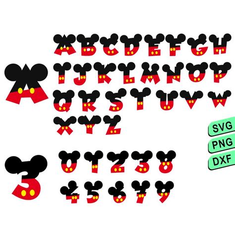 Mickey Mouse Letter A