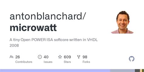 Microwatt A Tiny Open Power Isa Softcore Written In Vhdl 2008 Rhackernews
