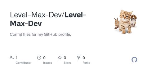 Github Level Max Devlevel Max Dev Config Files For My Github Profile