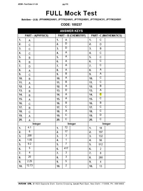 Solutions Mains 12 Mock Test 3 1 24 Offline Pdf Mathematics Discrete Mathematics