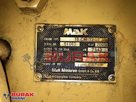 Mak 16cm32 Crankshafts And Spare Parts From For Mak 16m32c Stock For Sale