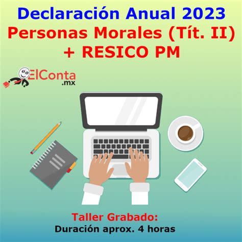 Taller Declaración Anual De Pm Título Ii Lisr Y Resico Curso Grabado