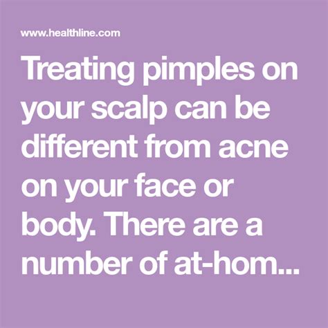 How To Treat A Pimple On Your Scalp Pimples Acne Light Therapy Scalp Acne
