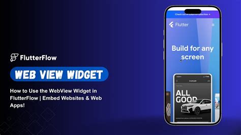 How To Use The Webview Widget In Flutterflow Embed Websites And Web Apps Youtube