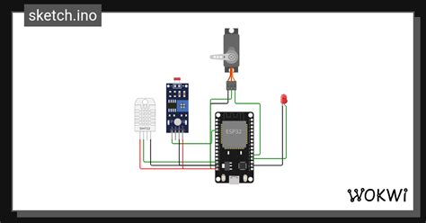 Simulasi Atap Otomatis Wokwi Esp32 Stm32 Arduino Simulator