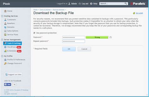 How To Create A Server Backup In Plesk HostGator Support