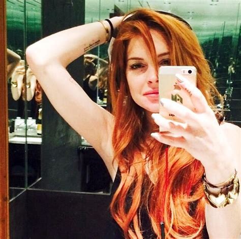 Lohan Orange Lindsay Lohan Pretty Redhead Bra Photos