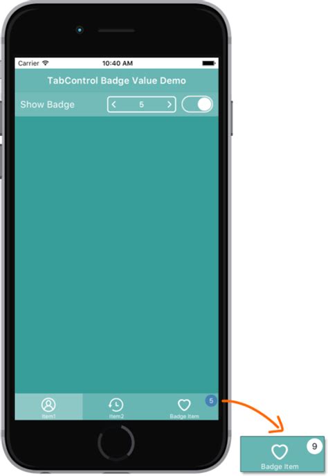 Setting A Tab Item Badge Value