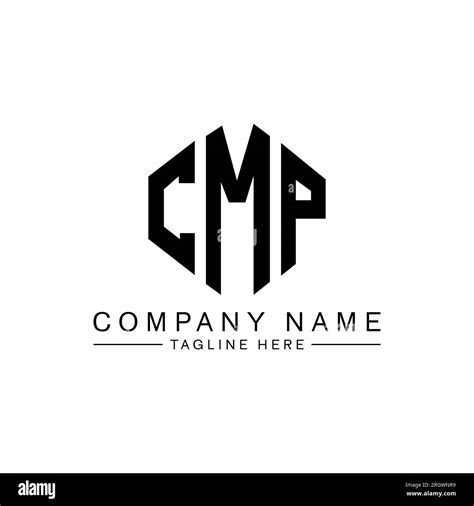 Cmp Letter Logo Design With Polygon Shape Cmp Polygon And Cube Shape