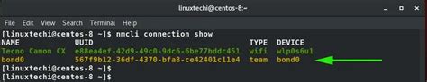How To Configure NIC Teaming On CentOS 8 RHEL 8