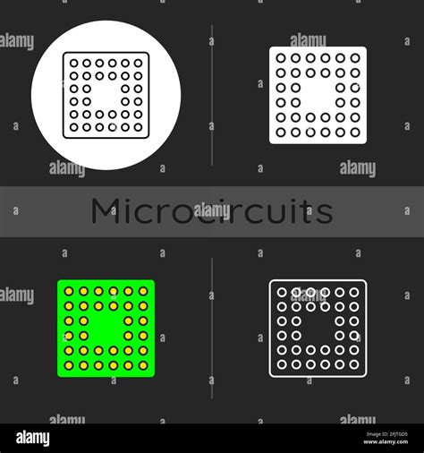 Cpu Socket Dark Theme Icon Stock Vector Image And Art Alamy