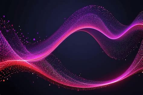 Particles Wave Cyber Or Technology Background Abstract Seamless Loop Of