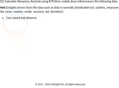 Solved Q1 Calculate Skewness Kurtosis Using Rpython Codeand Draw