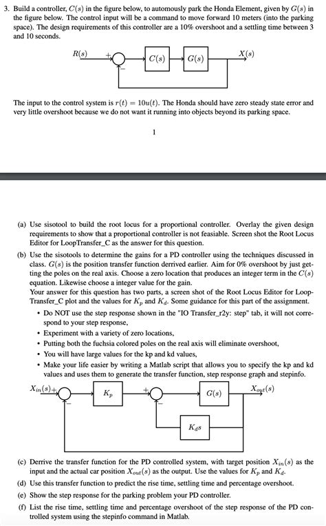 solved 3 build a controller c s in the figure below to