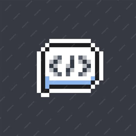 Premium Vector Coding Chat In Pixel Art Style