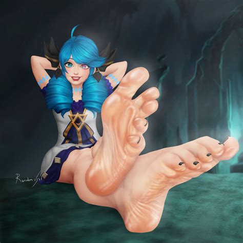 Gwen Feet League Of Legends Commission By Randomuseragain2016 On