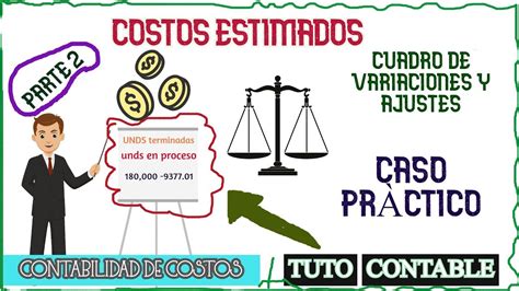 Contabilidad De Costos Cuadro De Variaciones Y Ajustes Costos