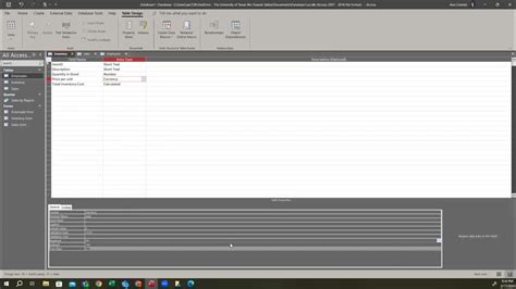 Access Database Assignment Step 41 Youtube