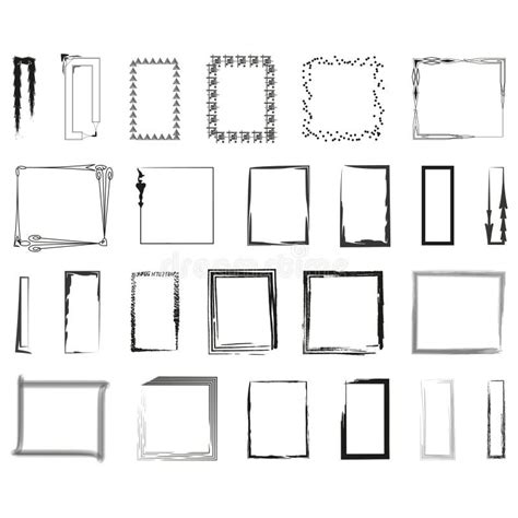 Handdrawn Square Frame Vector Illustration Eps 10 Stock Vector