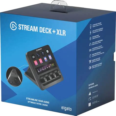 Elgato Stream Deck Xlr Workflow Controller With Customizable Touch Strip And Dials Black