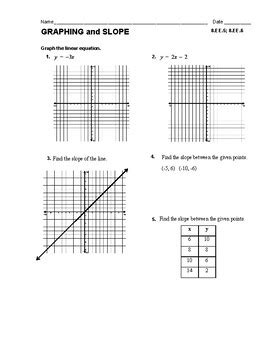 Graphing And Slope By Cami Freeman TPT
