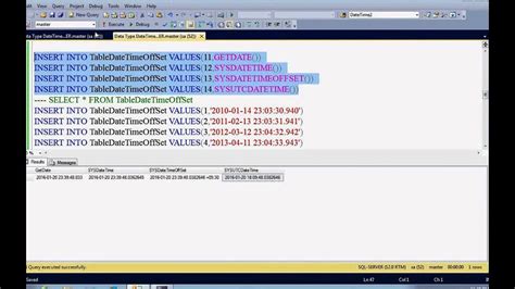 Sql Server Data Type Datetimeoffset Hindi Youtube