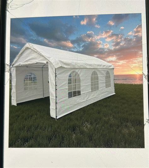 10x20 Heavy Duty Enclosed Canopy With Windows Free Shipping