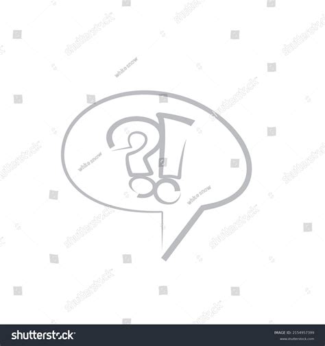 Question Mark Exclamation Mark Vector Image Stock Vector Royalty Free 2154957399 Shutterstock