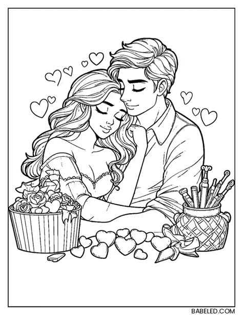 8 Безплатни за Печат Свети Валентин Картинки за Оцветяване Листове Рисунки и Страници за