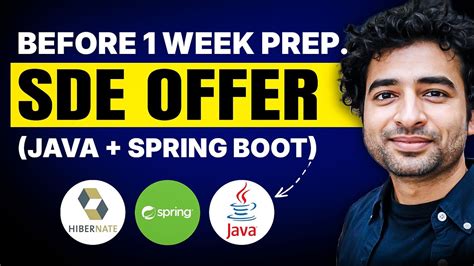 Used These Java Spring Boot Resources 1 Week Before My Sde Offers Youtube