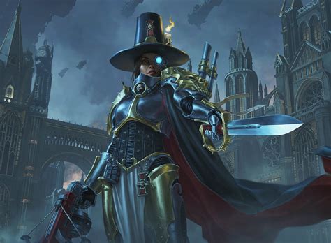 Inquisitor Greyfax Mtg Art From Warhammer 40000 Set By Lie Setiawan