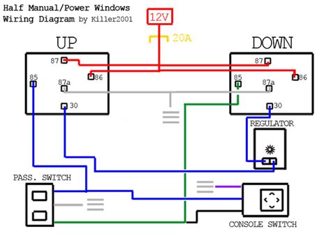 Power Window Motor Wiring