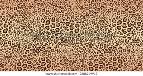 Realistic Leopard Print Vector Seamless Pattern Stock Vector Royalty