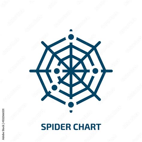Spider Chart Icon From Business Collection Filled Spider Chart Infographic Visualization