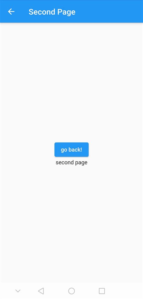 Navigating In Flutter