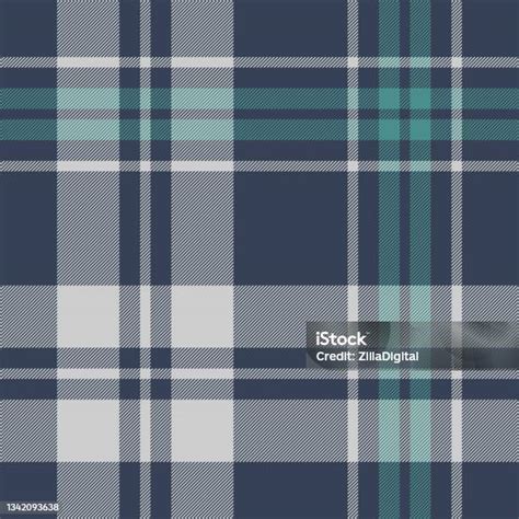 파란색 청록색 녹색 회색으로 담요 또는 이불 커버로 패턴을 확인하십시오 매끄러운 봄 여름 겨울 현대 패션 또는 홈 섬유 프린트를