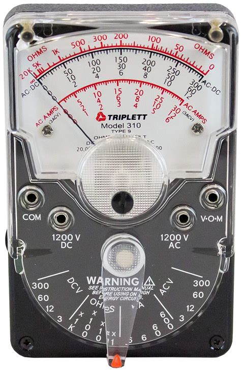 Triplett 3018 Model 310 Hand Sized Analog Multimeter Ac Dc Voltage Dc Current Resistance