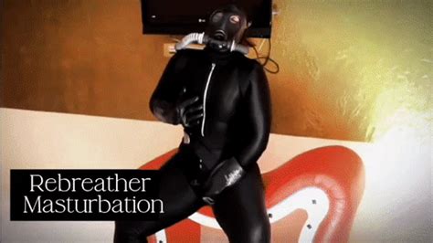 Gas Mask Rebreather Ecstasy Masturbation In Tight Catsuit 1080p