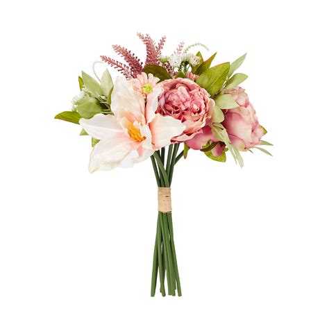 Secret Garden Faux Bouquet Bluepink The Reject Shop
