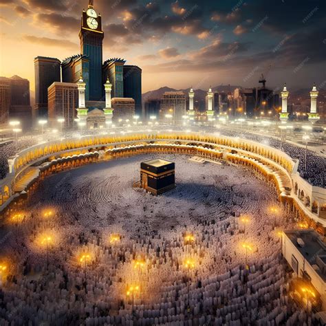 Premium Photo Holy Kaaba In Mecca Saudi Arabia