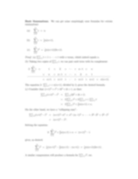 Solution Sigma Notation Math Studypool