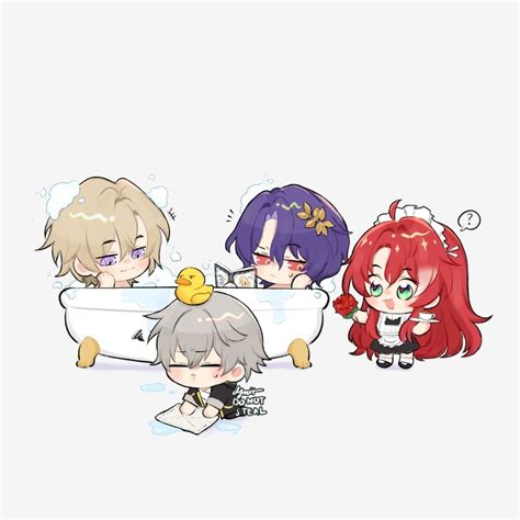 Trailblazer Caelus Aventurine Dr Ratio And Argenti Honkai And More Drawn By