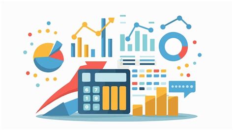 Financial Analysis And Forecast Flat Vector Illustration Premium AI Generated Vector