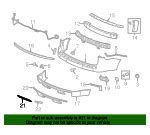 2013 2016 Gmc Acadia Chrome Rear Bumper Fascia Insert 22812093 Gm